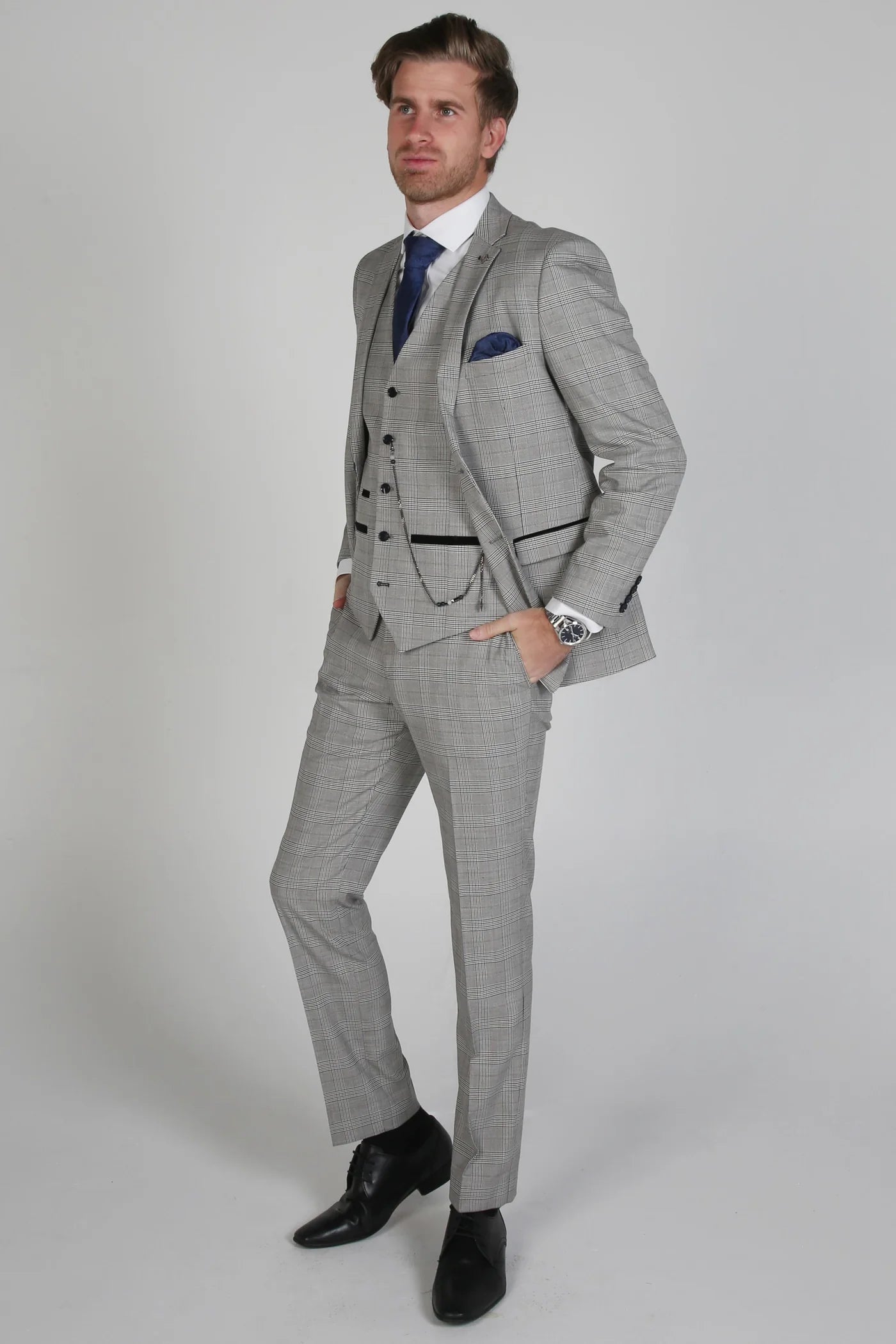 Hugo Grey 3 Piece Suit - Goodfellows Menswear