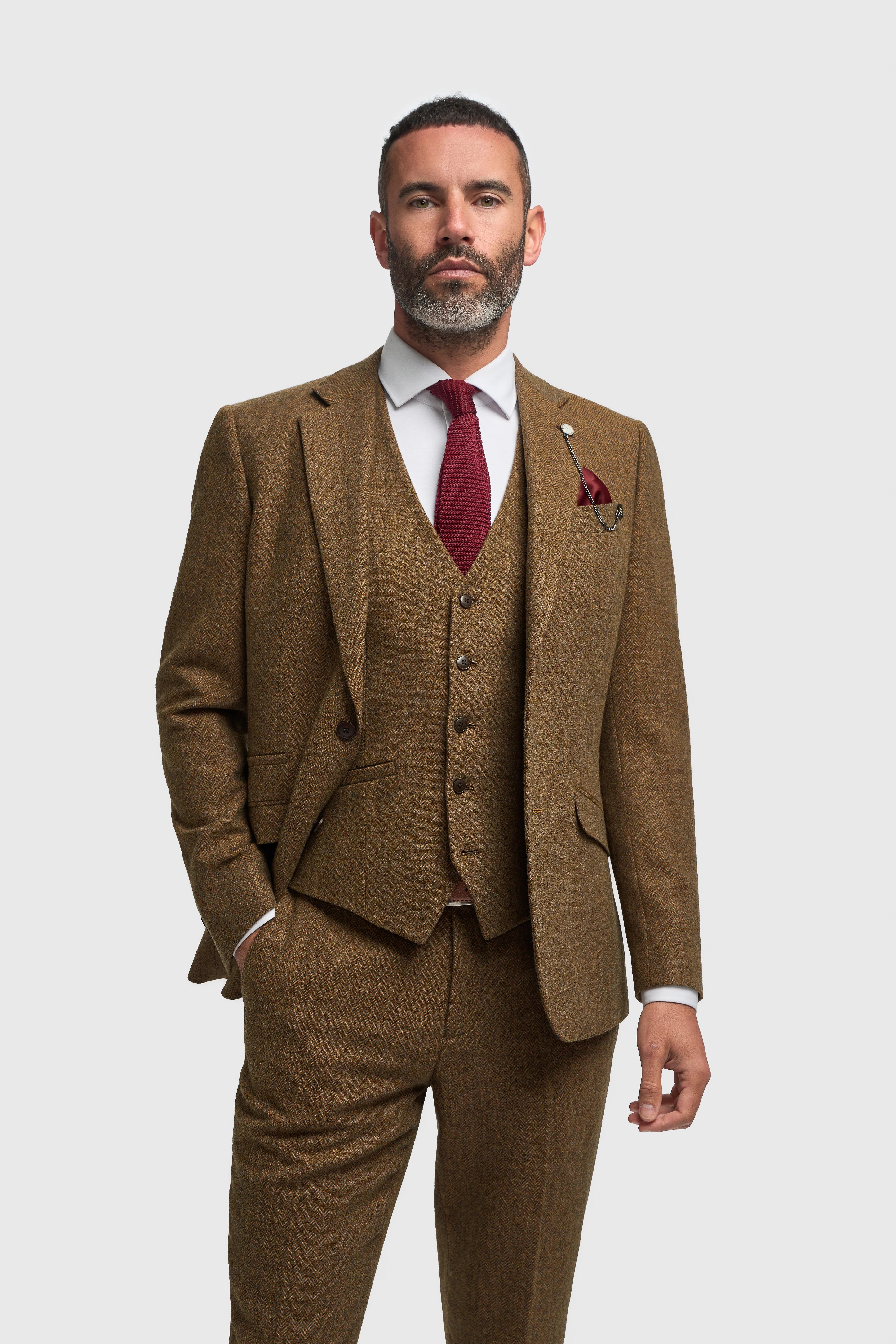 Thomas Brown Suit Jacket - Goodfellows Menswear