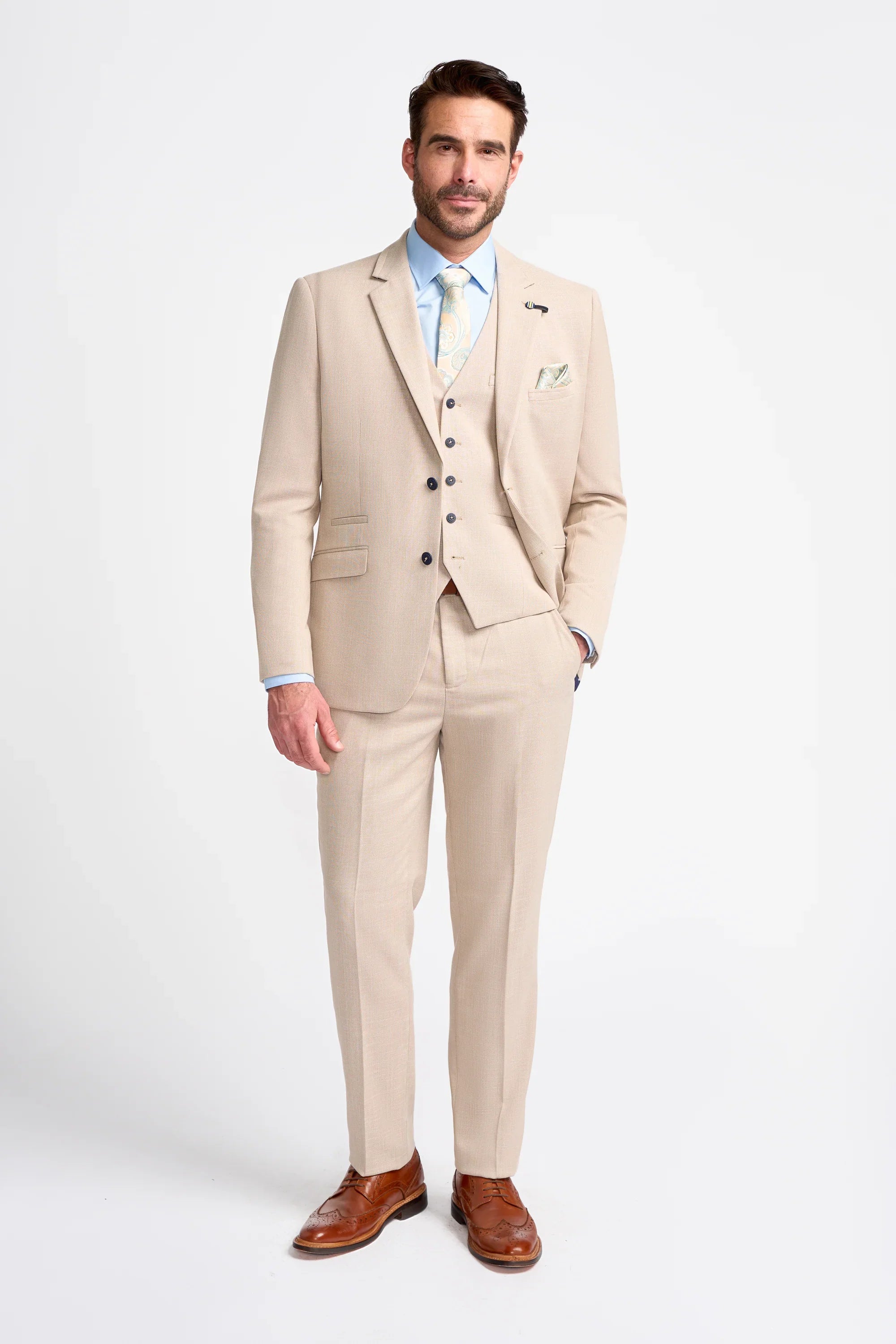 Miami Beige - 3 Piece Suit – Goodfellows Menswear