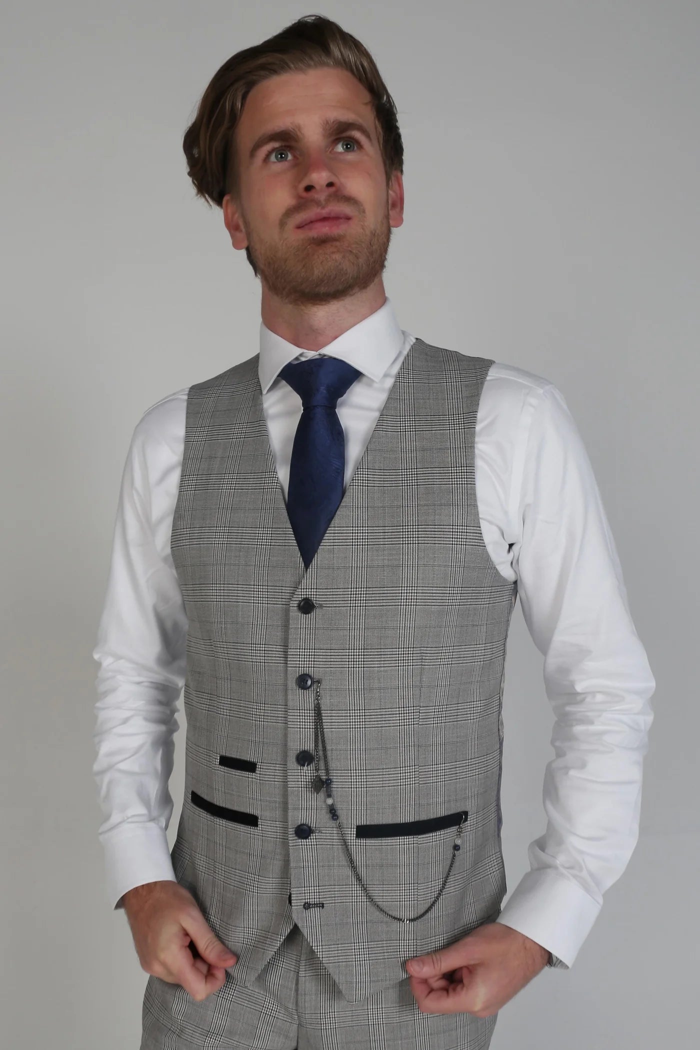 Hugo Grey Suit Waistcoat - Goodfellows Menswear